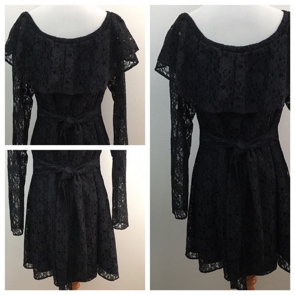 Cloud 9 | Dresses | Cloud 9 Black Off The Shoulder Lace Dress | Poshmark